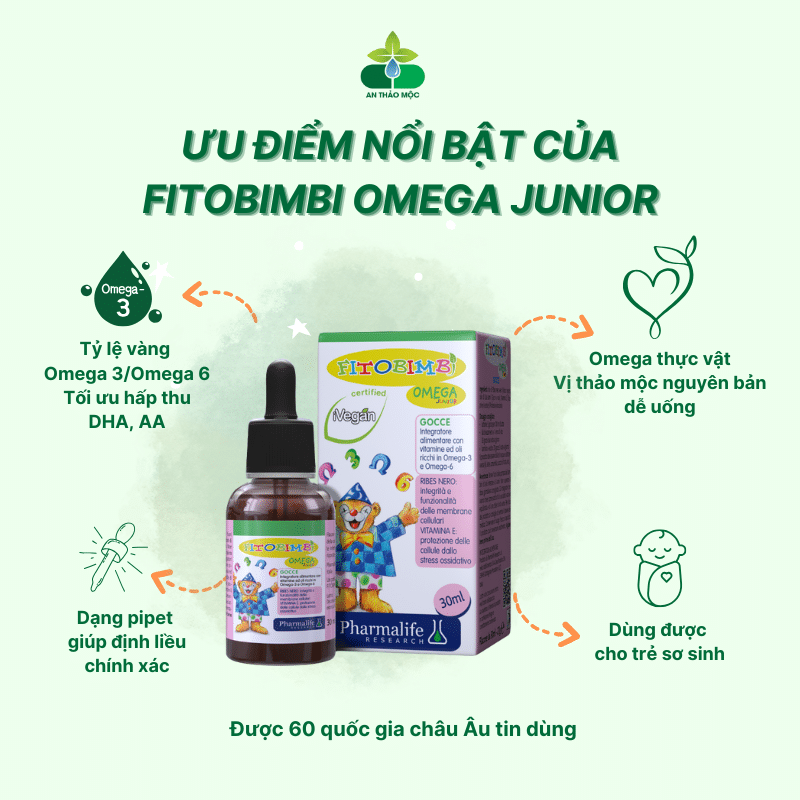 Fitobimbi Omega - Bổ sung DHA tự nhiên, hỗ trợ bé phát triển trí não ...